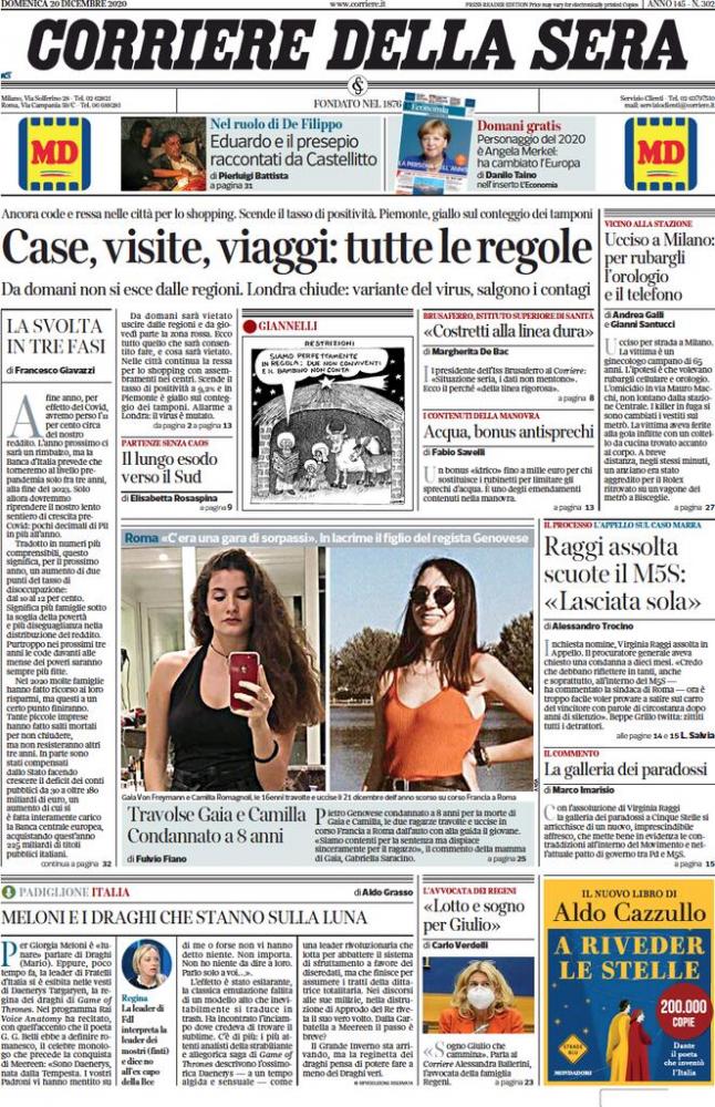 Il Corriere della Sera: "Case, visite e viaggi: tutte le regole"